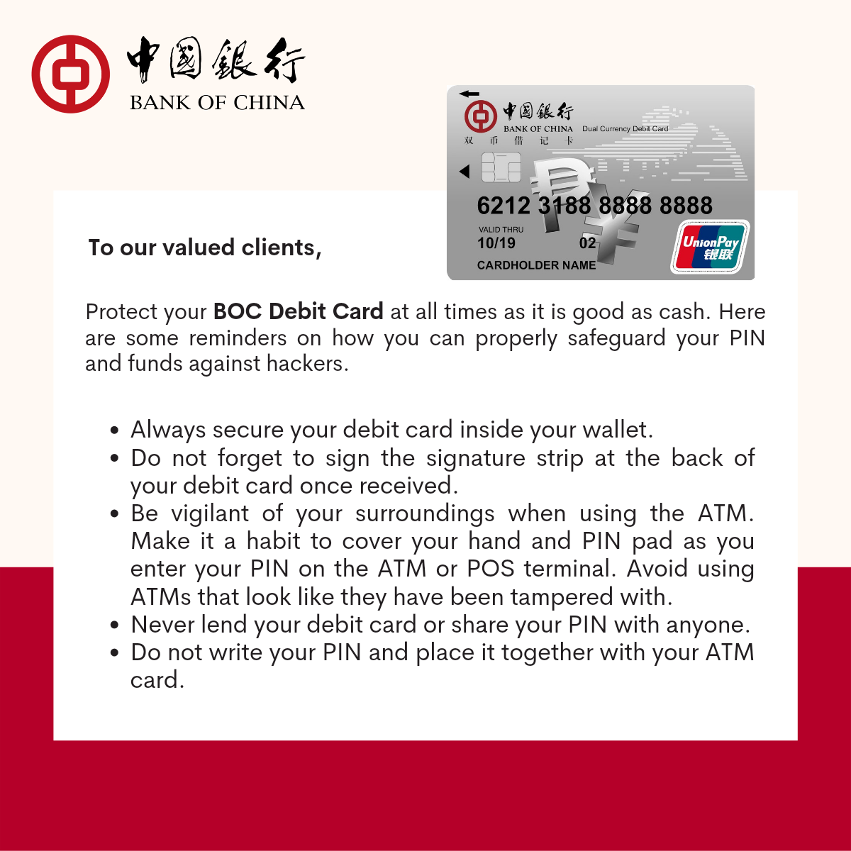 Notices and Advisories | Information | Bank of China@Manila
