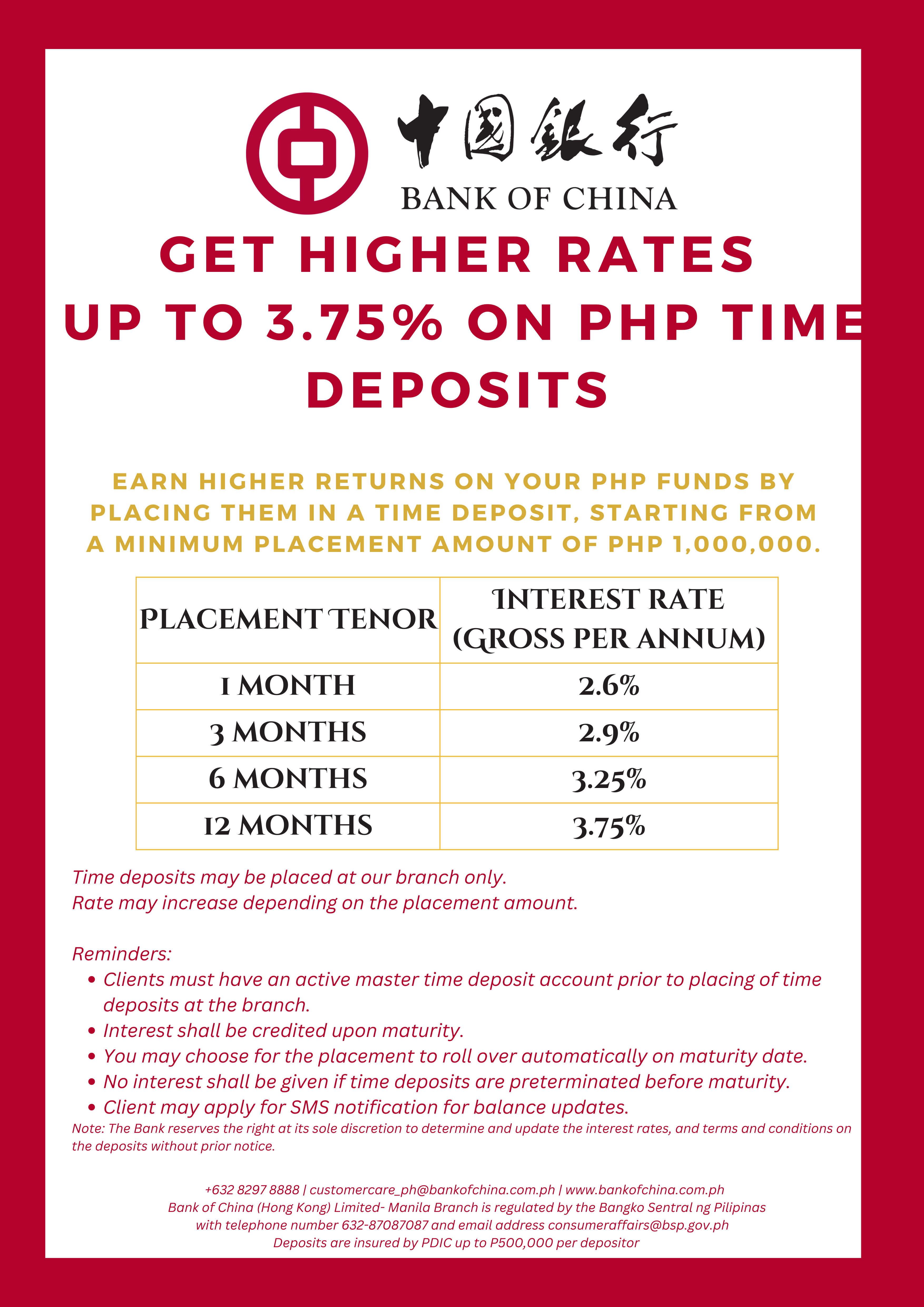 Deposits | Personal Banking | Bank of China@Manila